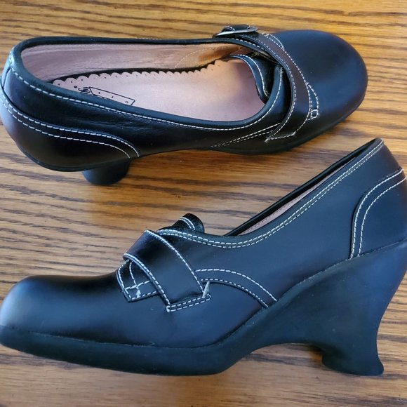 John Fluvog | Shoes | John Fluvog Wedge Shoes Black Size 8 | Poshmark